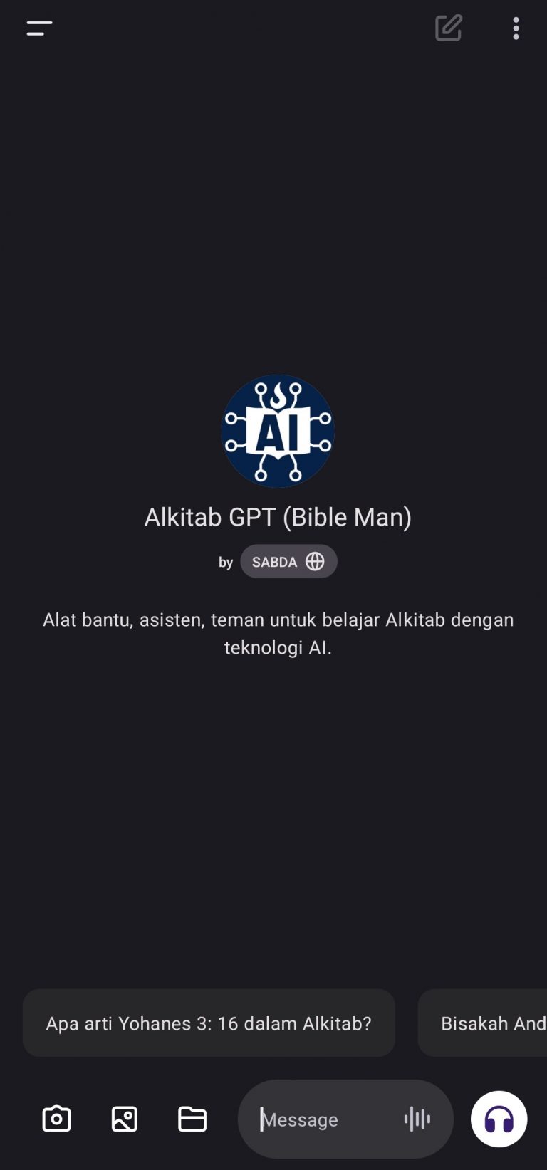 Alkitab GPT (Bible Man) Membawa Firman Tuhan ke Era AI – Blog SABDA